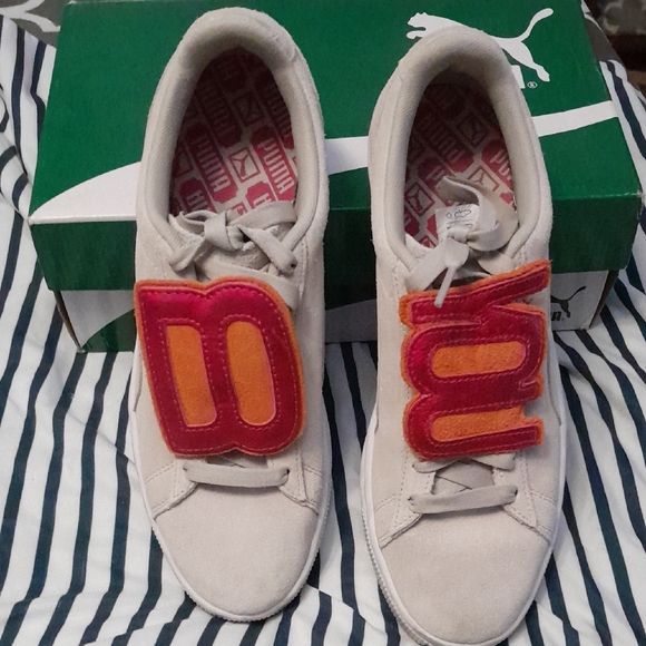 Puma | Shoes | Puma Rare Snap On Do You Sneakers With Pink And Orange ...
